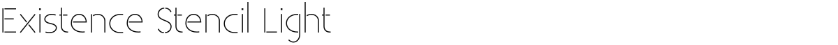 Existence Stencil Light - 极字网