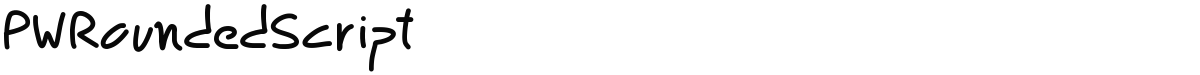 PWRoundedScript - 极字网