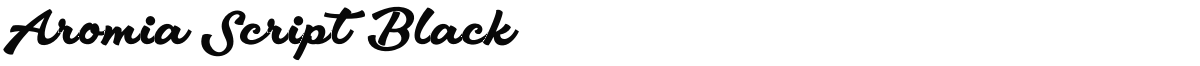 Aromia Script Black - 极字网