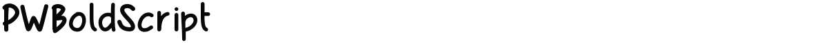 PWBoldScript - 极字网